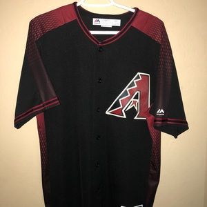 Majestic | Shirts | Diamond Backs Baseball Jersey | Poshmark